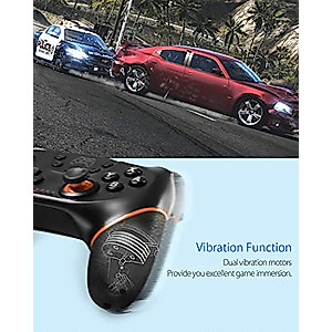 Switch Controller, Wireless Pro Controller for Switch/Switch Lite/Switch OLED, Switch Remote Gamepad with Joystick, Adjustable Turbo Vibration, Ergonomic Non-Slip