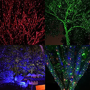 LedMall Christmas Laser Projector Lights Outdoor, Motion Firefly Red, Green and Blue with Remote Control and Security Lock