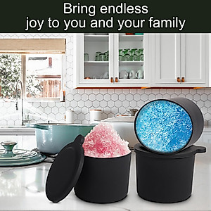 4PCS Ice Molds Replacement for Kitchenaid, Reusable Silicone Ice Molds with Lids Replacement Compatible with Ice Shaver Machine Accessories Easy to Clean