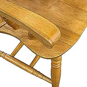 Sunset Trading Comfort Dining Arm Chair, 41", Light Oak