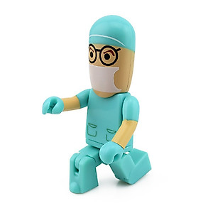 Aneew Pendrive 32GB Green Hat Man Doctor Surgeon Robot USB Flash Drive Memory Thumb Stick U Disk