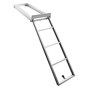 Extreme Max 3005.3434 Undermount Pontoon Ladder - 4-Step