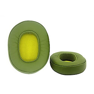 VEKEFF Replacement Ear Pads for Skullcandy Crusher Wireless Crusher Evo Crusher ANC Hesh 3 Headphones, Ear Cups Repair Parts (Green)