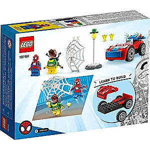 LEGO Marvel Spider-Man's Car and Doc Ock Set 10789, Spidey and His Amazing Friends Buildable Toy for Kids 4 Plus Years Old with Glow in The Dark Pieces