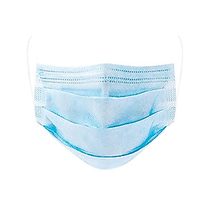 2,000pcs Disposable Face Masks- 3 Ply Breathable Mask For Adults (40 Packs of 50)