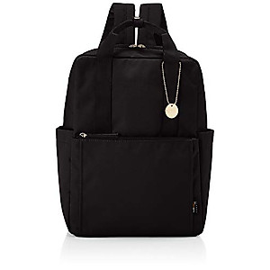 Monica MONI-0238 Women's Eco Cordura Rucksack with Handle, Black