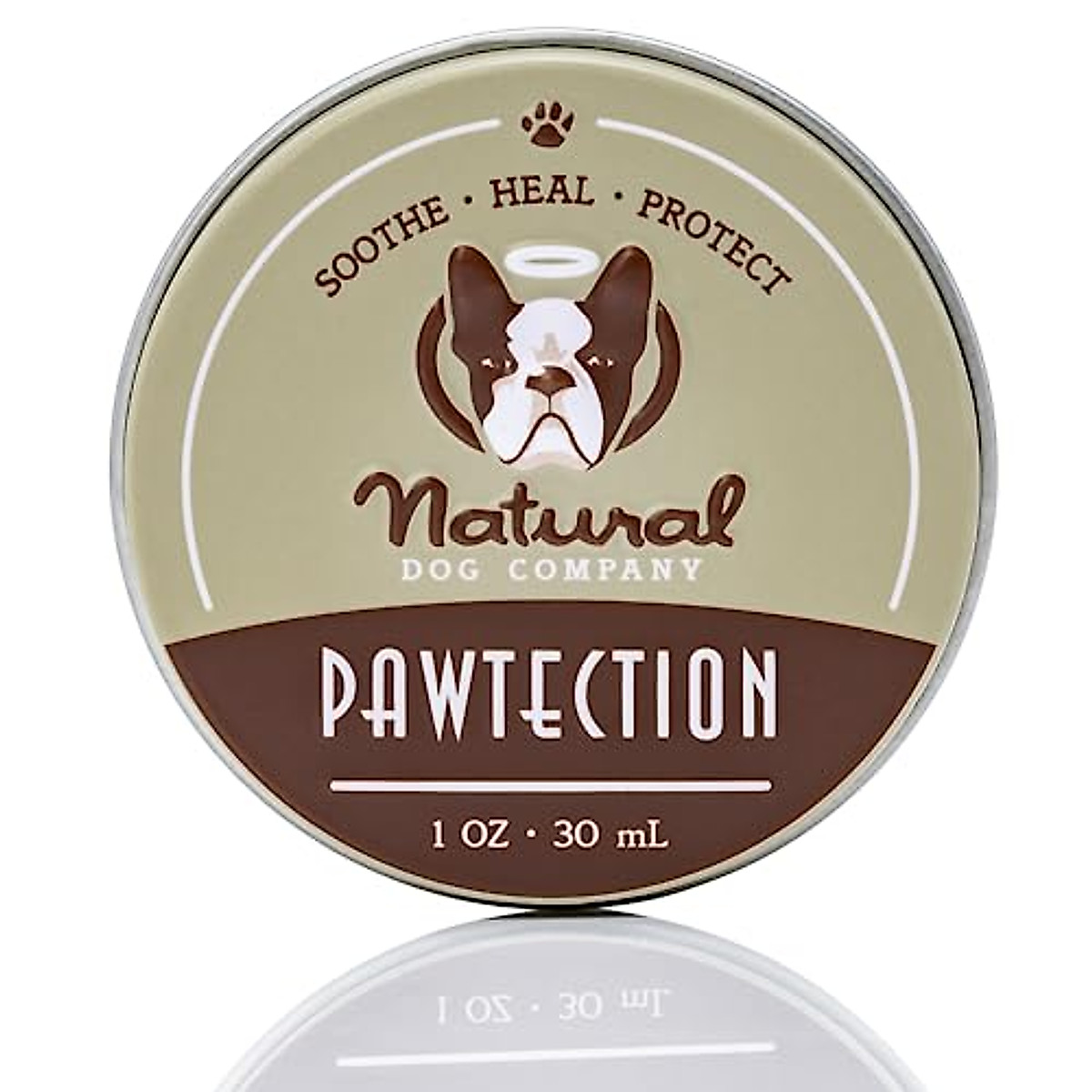 Natural Dog Company PawTection, 1 oz Tin, Veterinarian-Approved, All-Natural Dog Paw Balm and Moisturizer, Nourishing Dog Paw Protector for Rough Terrain and Harsh Temperatures