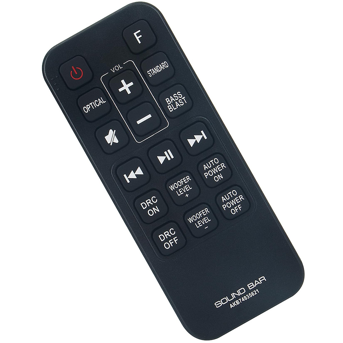AKB74935621 Replacement Remote Control Applicable for LG Sound Bar SJ2 SJ2.AEUSLLK SJ2.DEUSLLK SQC1