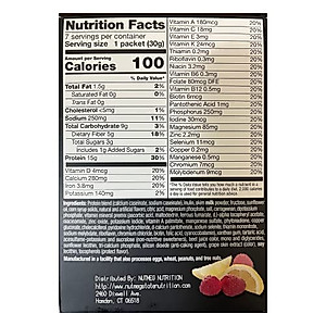 PROTIFIT - High Protein Pudding/Shake Mix, 15g Protein, Low Calorie, Low Fat, Low Carb, Aspartame Free, Idea Protein Compatible, Meal Replacement, 7 Servings Per Box (Lemon Raspberry)