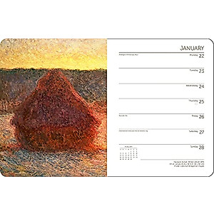 Monet Weekly Engagement Calendar 2024, Planner 6.5" x 8.5" Spiral Bound