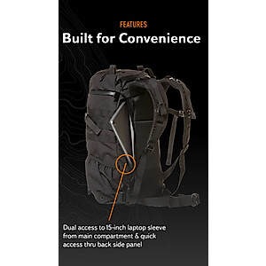 Mystery Ranch 2 Day Backpack - Tactical Daypack Molle Hiking Packs, Black, SM/MD