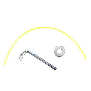 Yasashi Universal Alloy Line Trimmer Head, 2Pcs/Set Garden Lawn Mover Aluminum Alloy Trimmer Head with Lines Set Replacement Parts