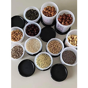 Tupperware Modular Mates Round Containers Set of 4 Sizes Black Seals