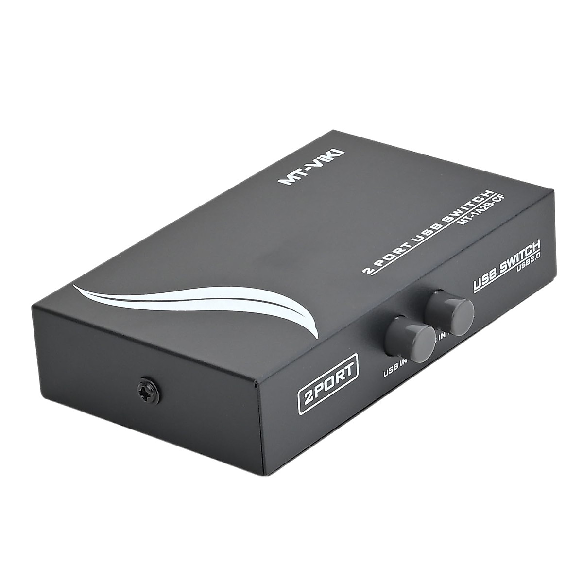 OLLGEN 2 Port USB 2.0 Sharing Manual Switch Box Hub 2 PCS Share 1 USB Device for Printer Scanner Camera Keyboard (2 Port)