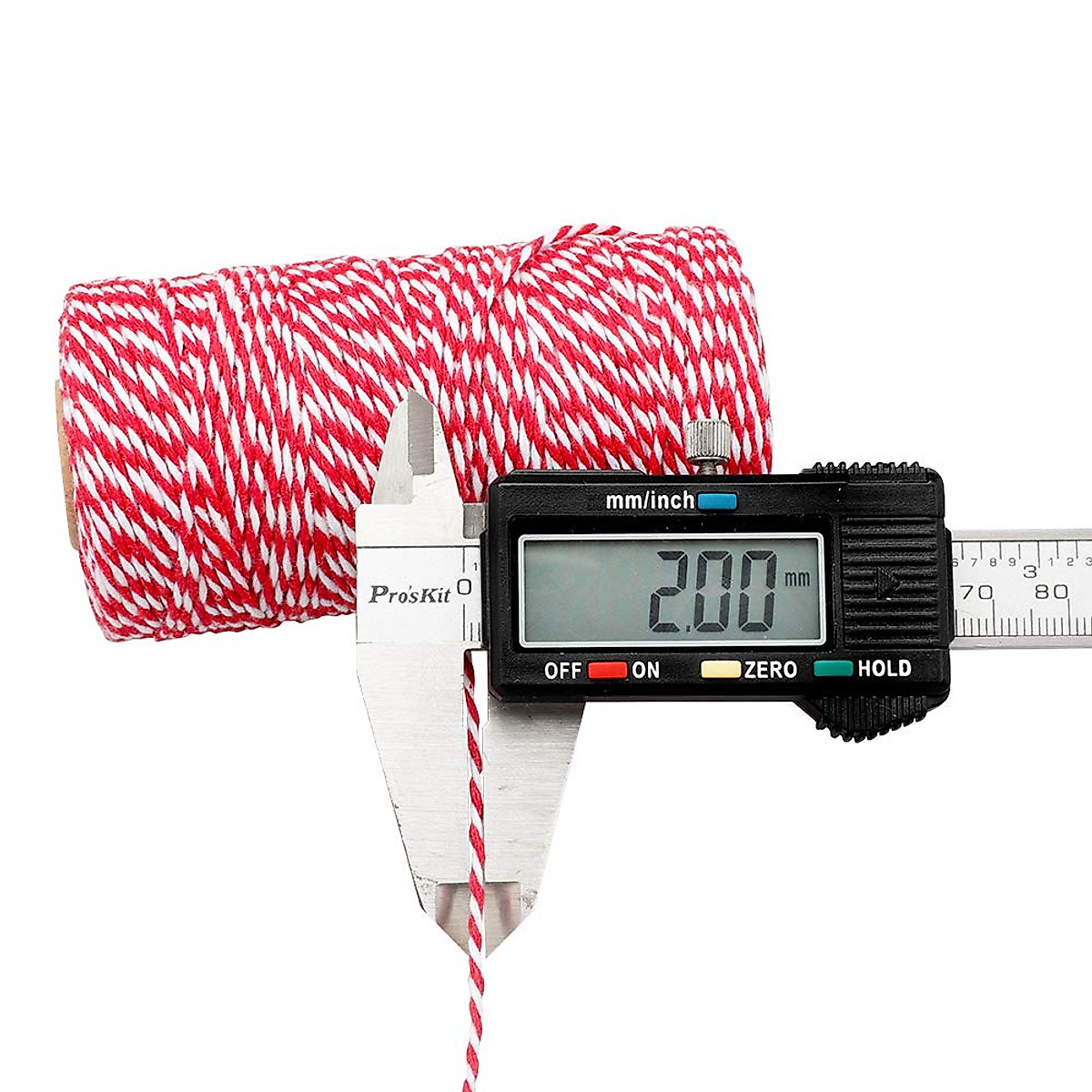 Red White Gift Twine String Holiday Twine 328 Feet Cotton Bakers Twine Crafts Christmas Twine Durable Packing String