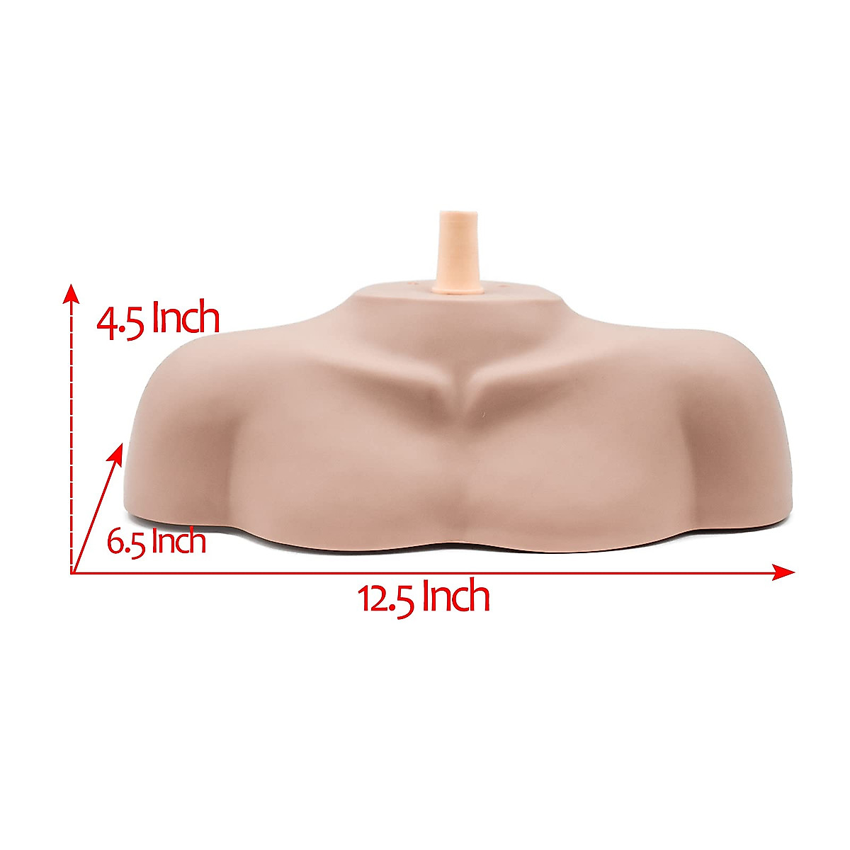 ZMS Professional Cosmetology Mannequin Head Shoulder Model Bust Shoulder Platform for Training Manikin Head