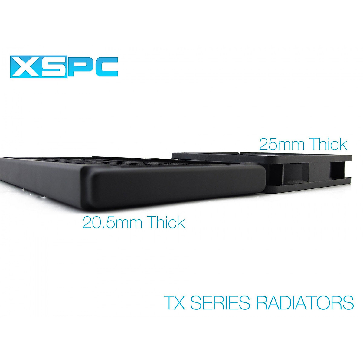 XSPC TX360 Ultra Thin Radiator, 120mm x 3, Triple Fan, Black