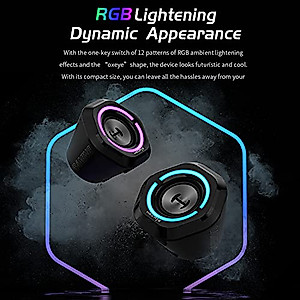 Edifier G1000 USB Computer Speakers,USB-Powered Bluetooth 5.3 PC Gaming Speakers for Desktop Computer Laptop and Mobile Phone USB 3.5mm Aux Bluetooth Input RGB Lights Black