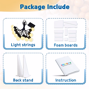 Imprsv Marquee Numbers 3 Feet Tall: 15th Birthday Decorations Large Light Up Numbers Anniversary Party Decorations Big Backdrop Foam Cardboard Number 15