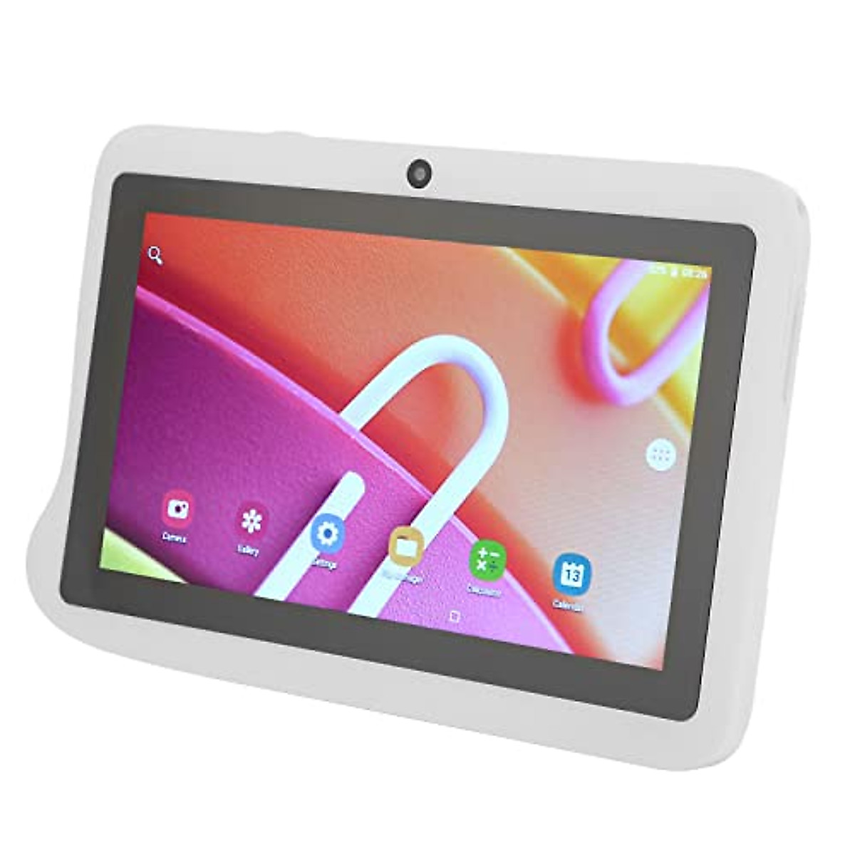 Janzoom Kids Tablet, US Plug 100240V 2.4G 5G WiFi 7in 1960x1080 IPS HD Tablet with Bracket for Reading for 10.0 (White)