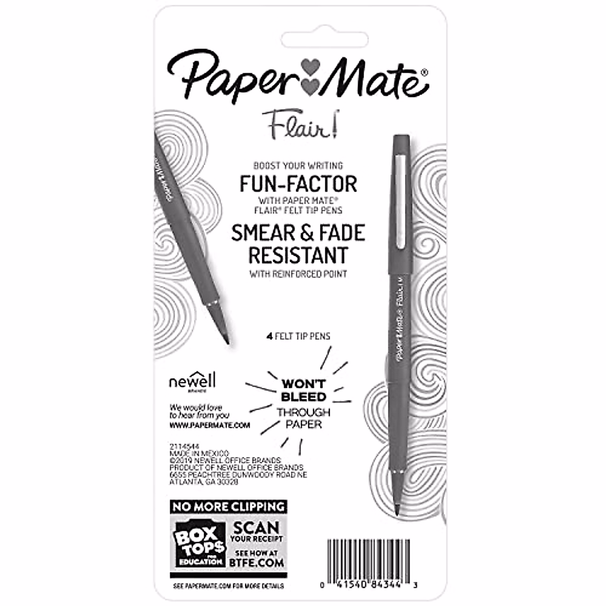 Paper Mate Flair Felt Pens Medium Point Black Ink