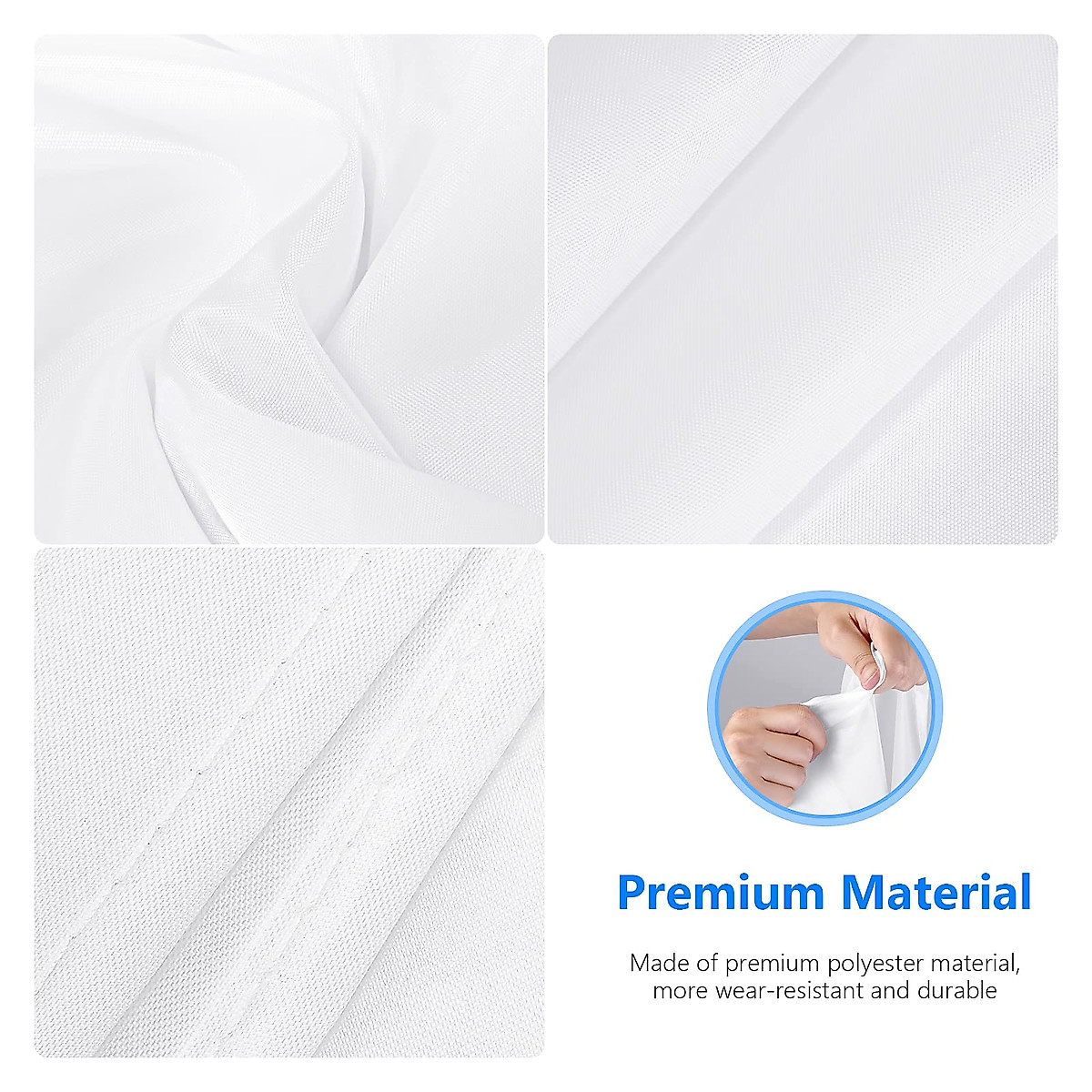 Neewer 2 Yard x 60 Inch/1.8M x 1.5M Polyester White Seamless Diffusion Fabric for Photography Softbox,Light Tent and Lighting Light Modifier