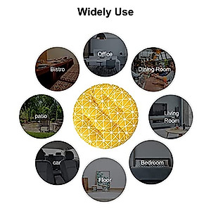 HomeMiYN Round Seat Patio Cushion Floor Pillow Cushion Round Chair Cushion Outdoor Seat Pads for Sitting Meditation Yoga Living Room Sofa Balcony 15 inch