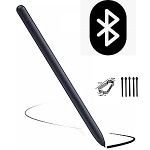 Tab S7 S Pen (WithBluetooth) (4,096 Pressure) Replacement for Samsung Galaxy Tab S7|Tab S7 Plus All Verisons +Tibs/Nibs (Black)