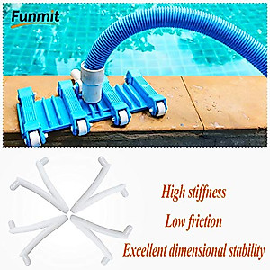 Funmit Pool Butterfly Clips V-Clips Attachment Clips Replacement for Pool Spa Brush Leaf Rake Leaf Skimmer (24 Pack)