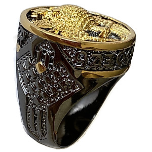 costumebase DUNE RING Duke Leto Atreides Signet Prop Replica Ducal STAINLESS STEEL (US Sz 9)