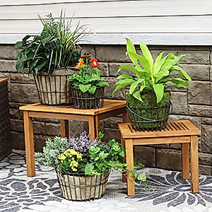 Sunnydaze 4-Piece Rustic Metal Nesting Baskets with Handles - Farmhouse Style Bins for Indoor/Outdoor Home Storage and Decor