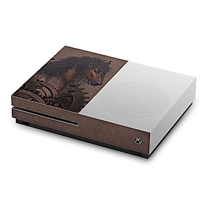 Head Case Designs Officially Licensed Simone Gatterwe Mechanical Gear Steampunk Horse Vinyl Sticker Gaming Skin Decal Cover Compatible with Xbox One S Console
