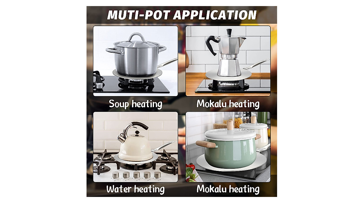 Stainless Steel Heat Diffuser Set for Induction Cookers