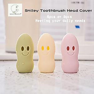 Travel Toothbrush Head Cover Case for Kids, Children Silicone Protector Cap, Dustproof Toothbrush Protect Case (Set of 8)