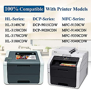 Compatible Toner Cartridge Replacement for Brother TN221BK TN221C TN221M TN221Y Work with MFC-9130CW HL-3170CDW HL-3140CW MFC-9330CDW Printer 5 Pack(2 Black, 1 Cyan, 1 Magenta, 1 Yellow)