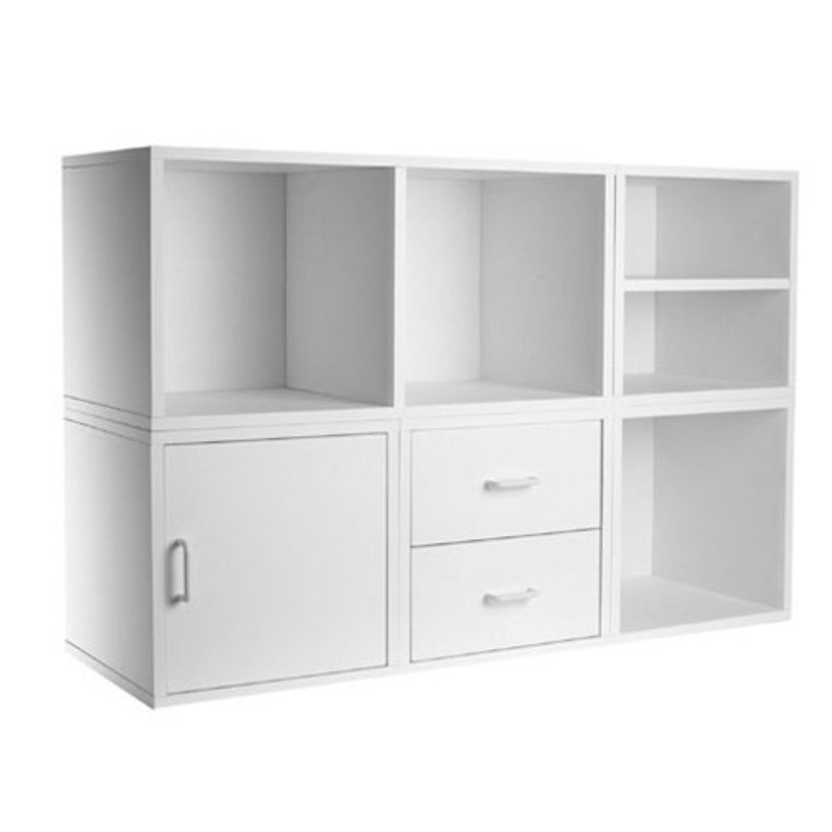 Foremost 340022 Modular 6-in-1 Shelf Cube Storage System, Honey