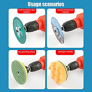 Generic Drill Angle Grinder Adapter | Rod Drill Grinder | Angle Grinder Conversion | Drill Extension Rod - Angle Grinder Adapter Conversion for Electric Drills, Tool Set for Grinding, Slicing, Glass