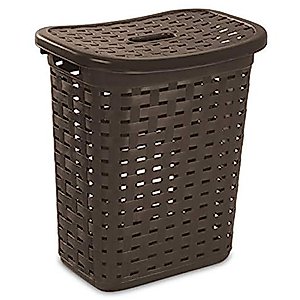 Sterilite 12766P04 22-3/8" ESP Weav Hamper, Espresso