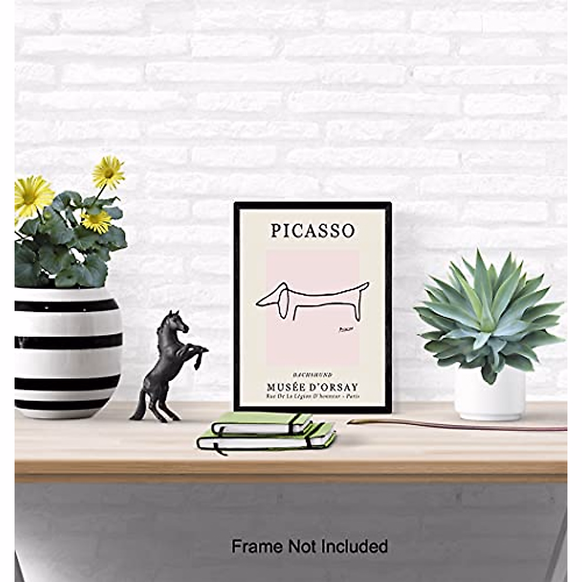 Pablo Picasso Wall Art & Decor - Dog Wall Decor - Mid-Century Modern Room Decor - Abstract Art - Minimalist Wall Decor - Line Art Wall Decor - Gallery Wall Art - Museum Posters - Art Gifts for Women