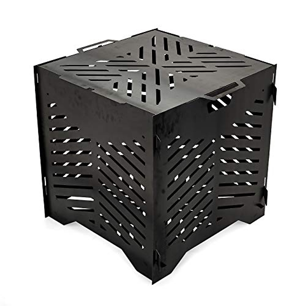 Camco 22-Inch Burn Bin | Features hand-oiled structurally reinforced side and base panels | 22-inches (L) x 22-inches (W) x 22-inches (H) (51251)