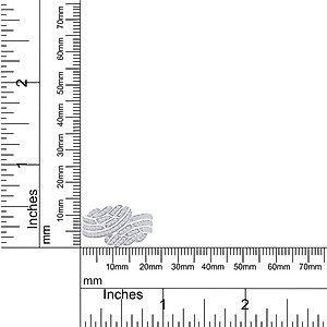 White Cubic Zirconia Double Angel Wing Promise Ring 14k White Gold Over Sterling Silver (0.9 Cttw)