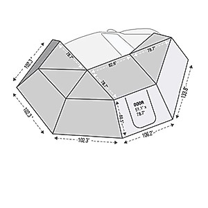 Overland Vehicle Systems 18239909: Nomadic 270 LT Awning Wall 2 Passenger Side