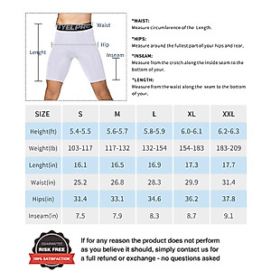 Compression Shorts Men 3 Pack, Dry Fit Compression Underwear Spandex Running Shorts Mens Workout Athletic Short Pocket