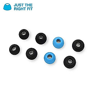JLab Go Air True Wireless Bluetooth Earbuds with Charging case + Cloud Foam Mnemonic Earbud Tips