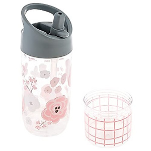 Stephen Joseph Sip and Snack, Charcoal Flower