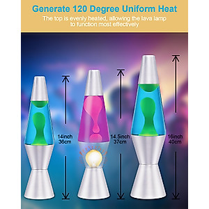 Lava Lamp Bulb 25 Watt, E17 Intermediate Base 6 Packs The Lava Original Replacement Bulb for 14.5-Inch Lava Lamp, Soft Warm White Glow, Long Life, High Temp Resistance, High-Output Heat S11 Bulb