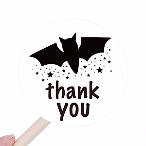 240 PCS Bat Thank You Stickers,Funny Small Business Envelopes Stickers for Business Packages/Handmade Goods/Bags,Halloween Theme Small Shop Business Stickers for Envelopes Seals