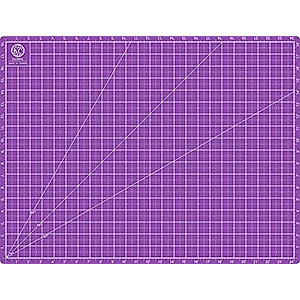 KC GLOBAL A2 (25"x19") Professional Grade Self-Healing Cutting Mat (Purple) - Odor-Free, Double-Sided, eco-Friendly, Durable. Premium Desk mat for Crafting, Sewing, Quilting and Art Projects