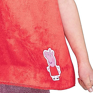 Disguise Peppa Pig Costume for Girls, Official Nick Jr Character Jumpsuit Dress and Hat, Classic Toddler Size Medium (3T-4T)