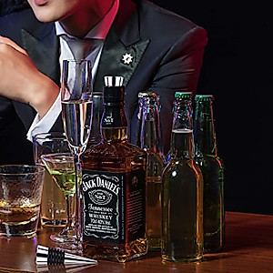 5 Pcs Wine Stoppers for Wine Bottles, Stainless Steel Wine Bottle Stopper, Reusable Wine Saver for Kitchen Bar Wedding, Keep Wine Fresh